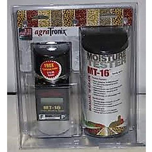 Agratronix MT-16 Portable Grain Moisture Tester with Digital Meter Display