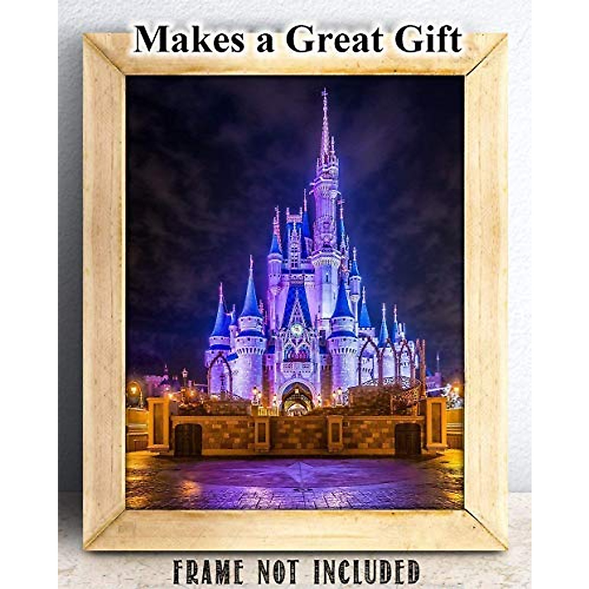 Cinderella's Castle - 11x14 Unframed Art Print - Great Home and Nursery Walt Disney World Wall Art Magic Kingdom Room Decor or Gift Under $15 for WDW Fans