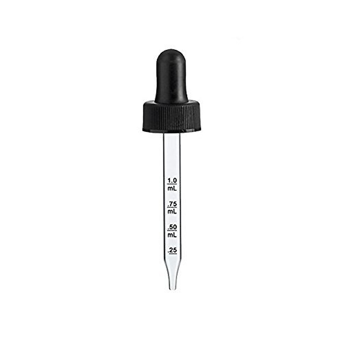 Calibrated Glass Eye Dropper Caps for 1 oz/ 30 ml Bottle fits 20-400 Neck finish (Pack of 6)
