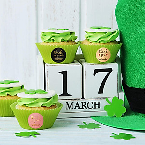 3 Rolls Thank You Stickers Labels Seals Thank You for Supporting My Small Business Stickers Roll, Round Kraft Stickers Thank You Purchase Stickers with Gold Foil (Pink Black Brown, 1 Inch)