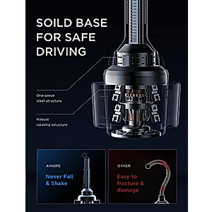 AINOPE Cup Holder Phone Mount Gravity Cup Phone Holder for Car Auto Lock Cupholder Phone Holder for Car Cell Phone Holder Car Cup Holder Compatible with iPhone Samsung Phones