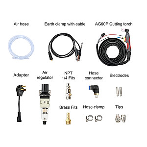 Plasma Cutter Pilot Arc,120/240V Dual Voltage Non Touch Plasma Cutting Machine, Max Cutting Thickness 14mm, Clean Cutting Thickness 10mm in 65PSI