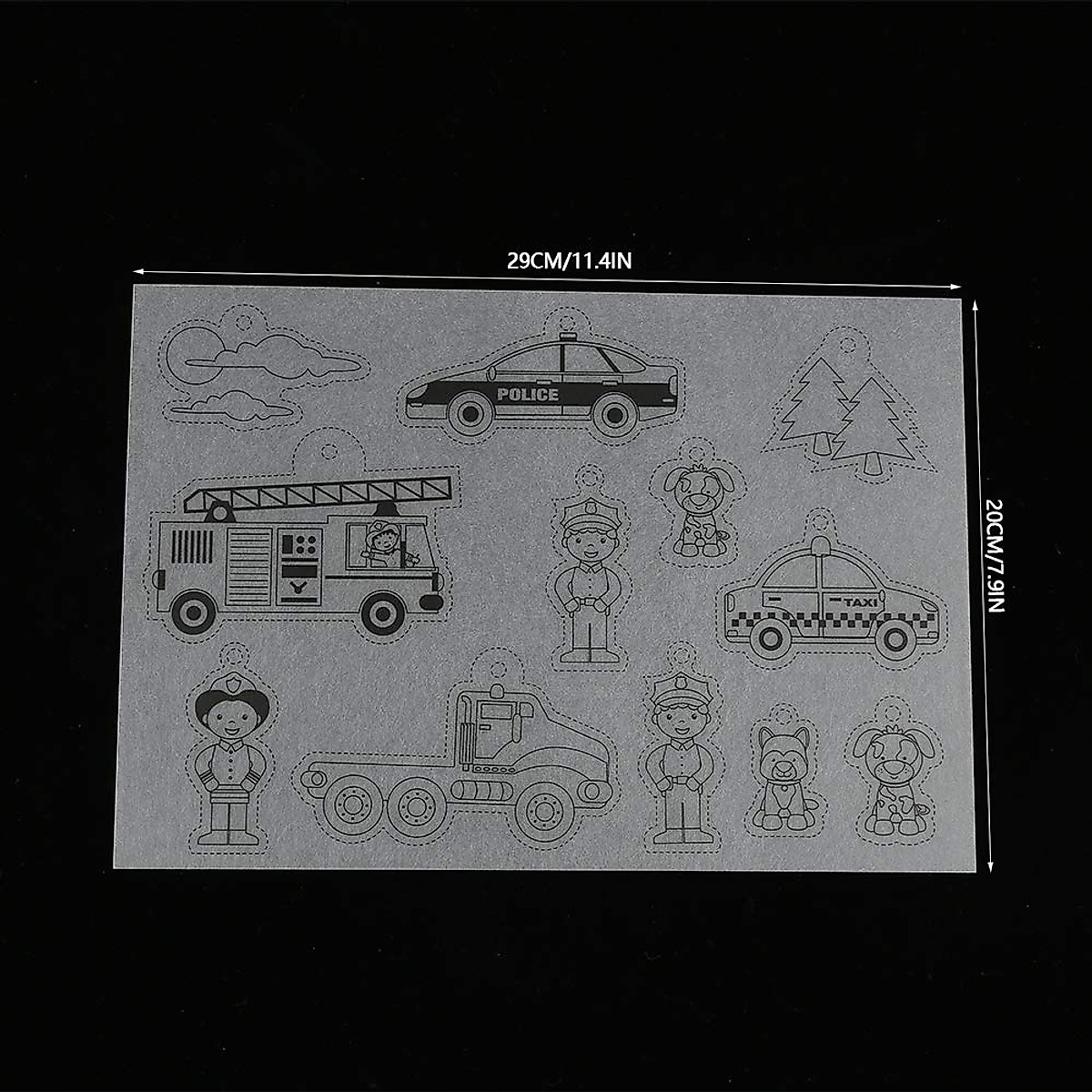 8pcs Shrink Sheet, Heat Shrinky Sheets Creative Pack Shrinky Art Paper with Pattern Shrinkable DIY Hand Made Craft Tool for Boys and Girls(Boy's Style)