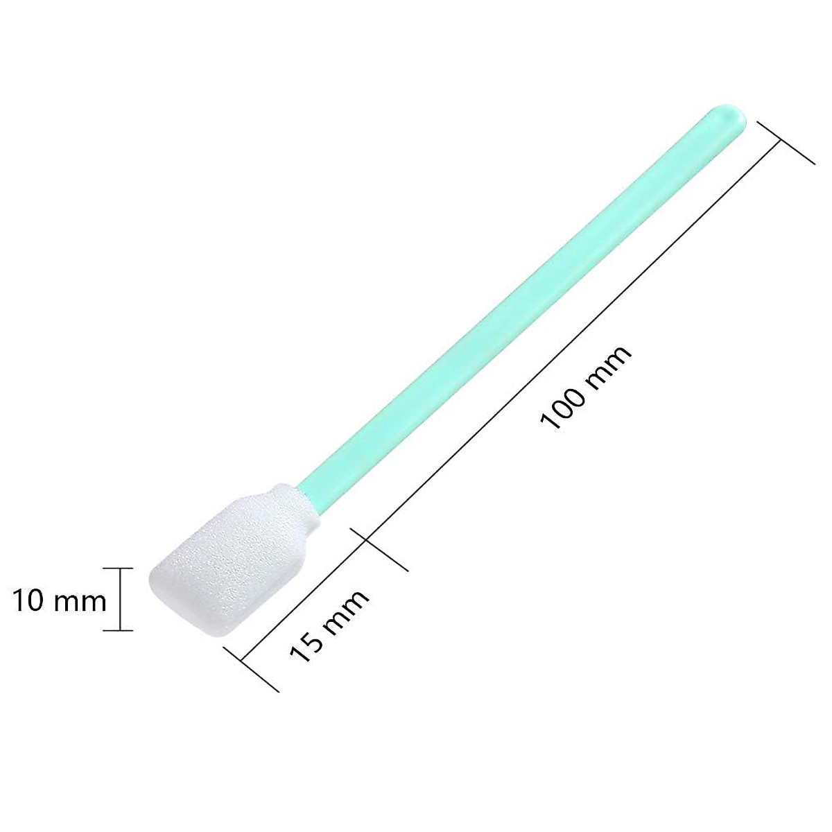 100pc 5.11" Square Rectangle Foam Cleaning Swab Sticks for Solvent Format Inkjet Printer Roland Optical Equipment