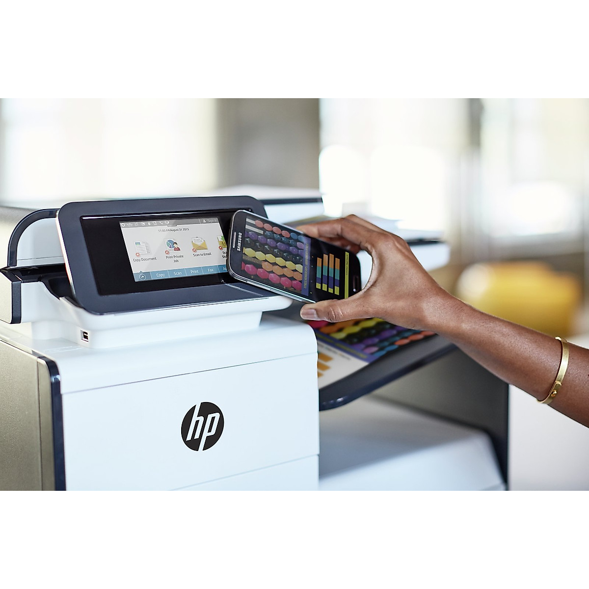 HP PageWide Pro 477dw Color Multifunction Business Printer with Wireless & Duplex Printing (D3Q20A) (Renewed)