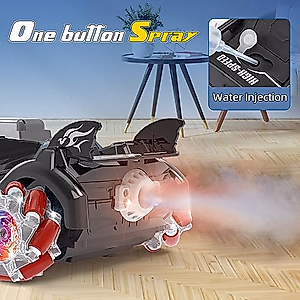 RC Car with Camera for kids, Remote Control 360°Rotating High Speed Stunt Vehicle Toy for Boys and Girls, Rechargeable Racing Drift Cars with Flashing Lights and Dynamic Sound for Adults