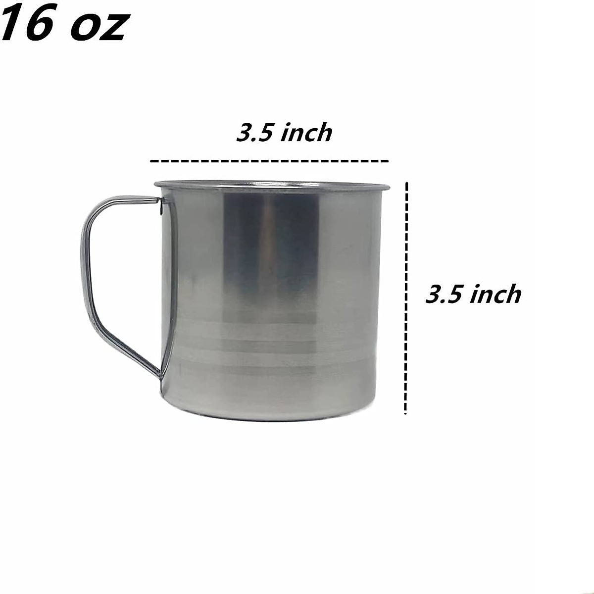 TSYWARE Pack of 6 Camping Coffee Mug Drinking Soup Cup (12 OZ)