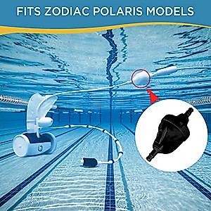 Amptyhub Pool Cleaner Complete Backup Valve Kit G62 with 2 Hose Nut D16 Replacement for Zodiac Polaris 3900 Sport, 280 Black Max F5B, TR35P Pool Cleaners (Black)