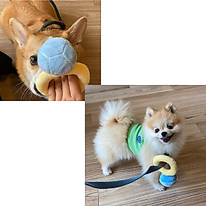 Diamond Ring Set Interactive Dog Toys, Unique Hide and Seek Dog Toys, BB Call Squeaky Puzzle Dog Toys, Durable Plush Chew Toys for Small Medium Large Dogs Training Playing-A
