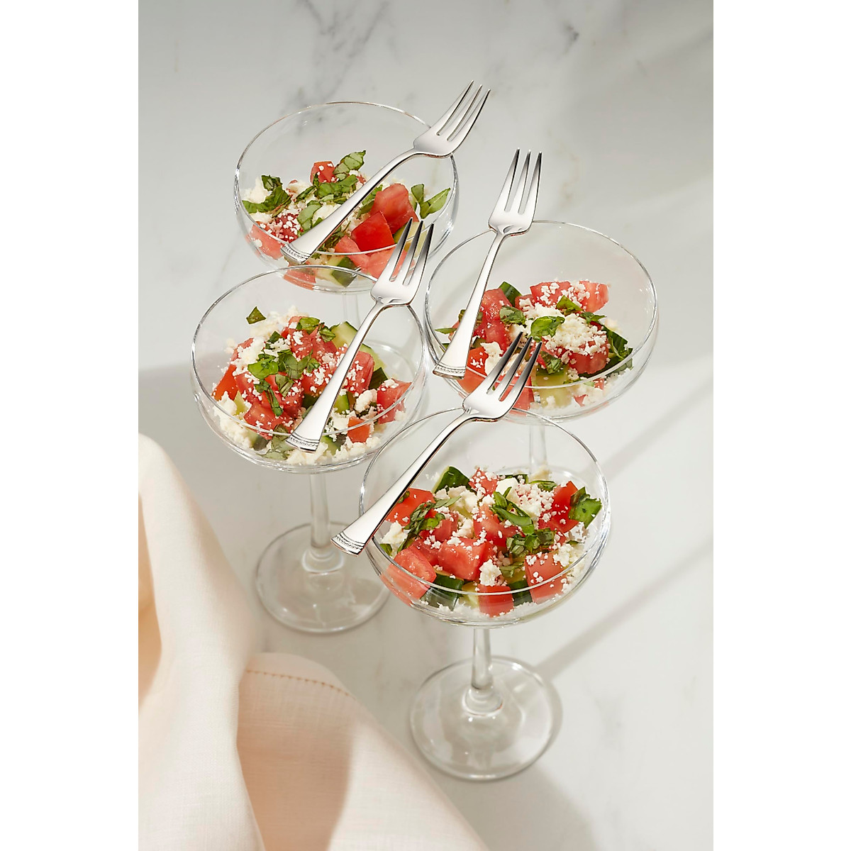 Lenox 896000 Portola Cocktail Forks, Set Of 4