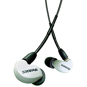Shure SE215SPE-W-UNI Special Edition Sound Isolating Earphones with Inline Remote & Mic for iOS/Android