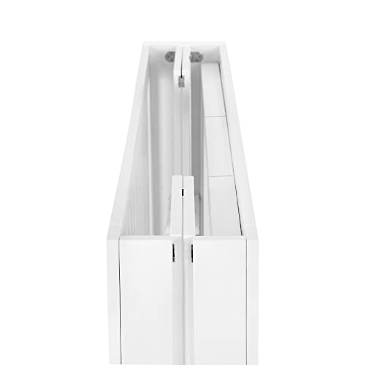 Babyletto Maki Full-Size 2-in-1 Portable Folding Crib with Toddler Bed Conversion Kit in White, Greenguard Gold Certified