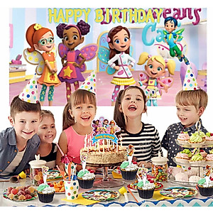 Butterbean's Cafe Party Supplies Birthday Decorations Plates Banner Kids Cake Toppers Set Decorations Decor