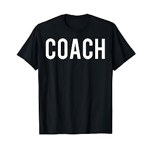 Coach T Shirt - Cool new retro funny cheap sports gift tee