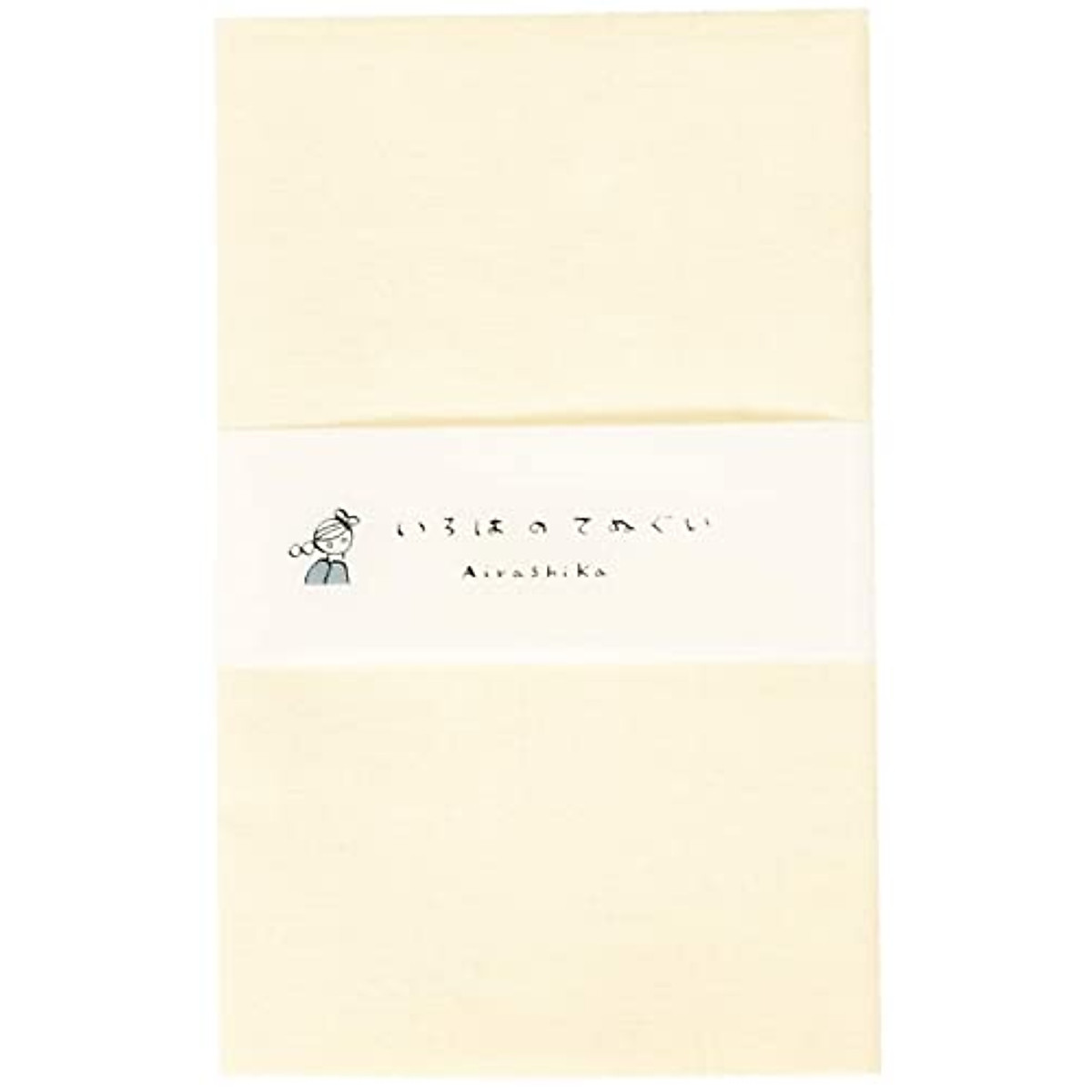 KOMESICHI irodori Japanese Traditional Towel Tenugui Color Plain Pattern D (Gray Purple, Dark Beige, Ecru Color) with Fray Prevention Processing Set of 3 with Tenugui Iroha (English Manual)