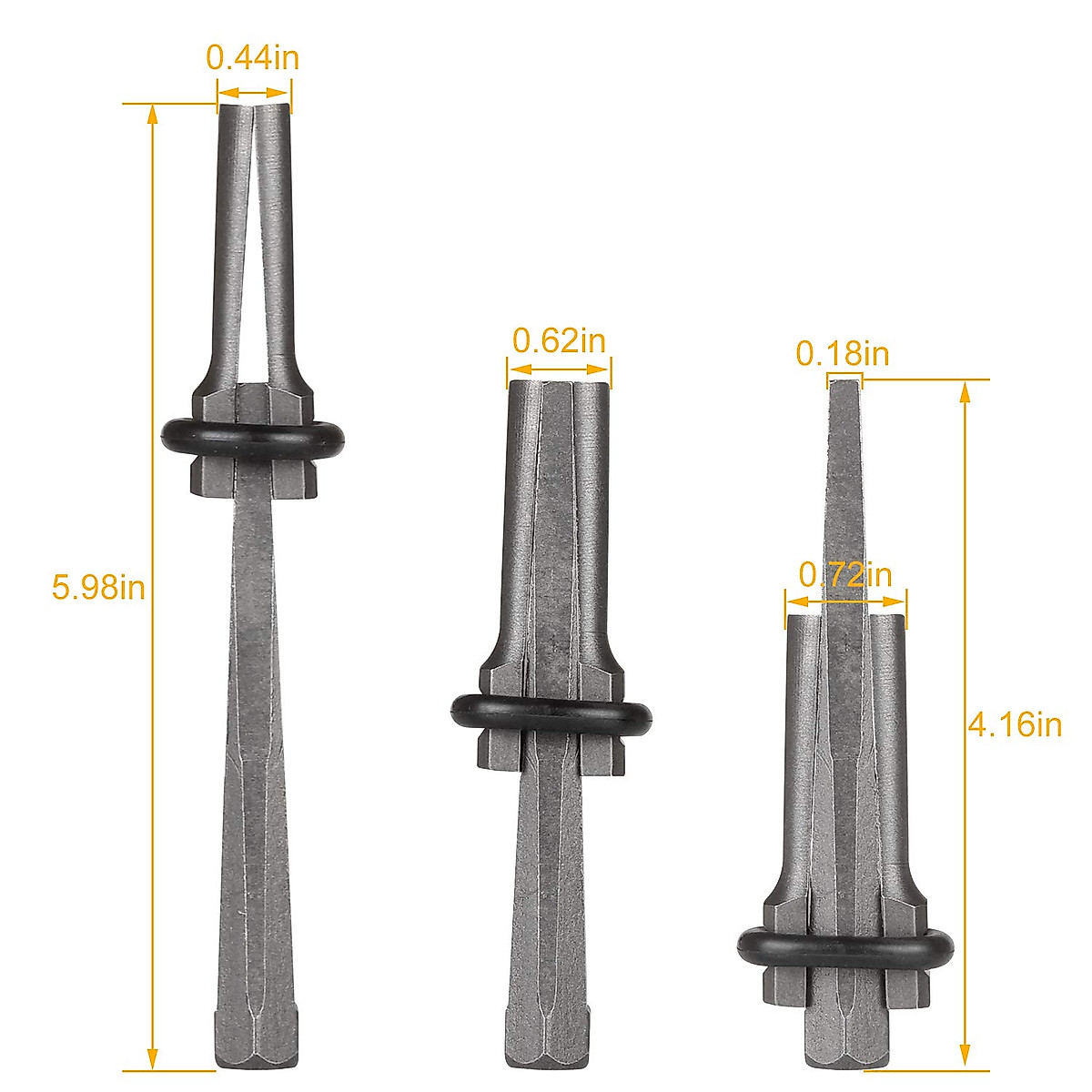 ABuff 10 Packs of Heavy Duty Wedge and Feather Shims, 5/8 Inch Plug Shim and Wedge Concrete Rock Stone Splitter Hand Tools