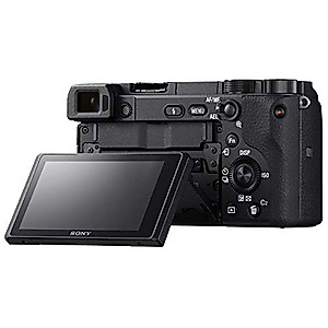 Sony Alpha a6400 24.2MP Mirrorless Digital Camera with 16-50mm f/3.5-5.6 OSS Lens, Bundle with Bag, Intervalometer, Filter Kit, Battery, Charger, 64GB SD Card + Case, Tripod, PC Software Kit + More