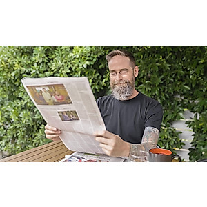 ThinOptics Keychain Case and Readers Rectangular Reading Glasses, Black, 44 mm + 2.5 dioptre