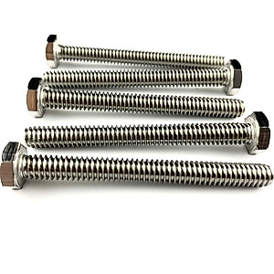 20 Pieces 1/4"-20 X 2-1/2 Hex Head Bolt SS 316