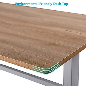 UNICOO Manual Standing Desk Adjustable Height Heavy Duty Game Desk, Crank Adjustable Desk, Adjustable Computer Desk, Manual Stand Up Desk with Headphone Hook,48 x 24 Inches(SYK01-Grey Oak)