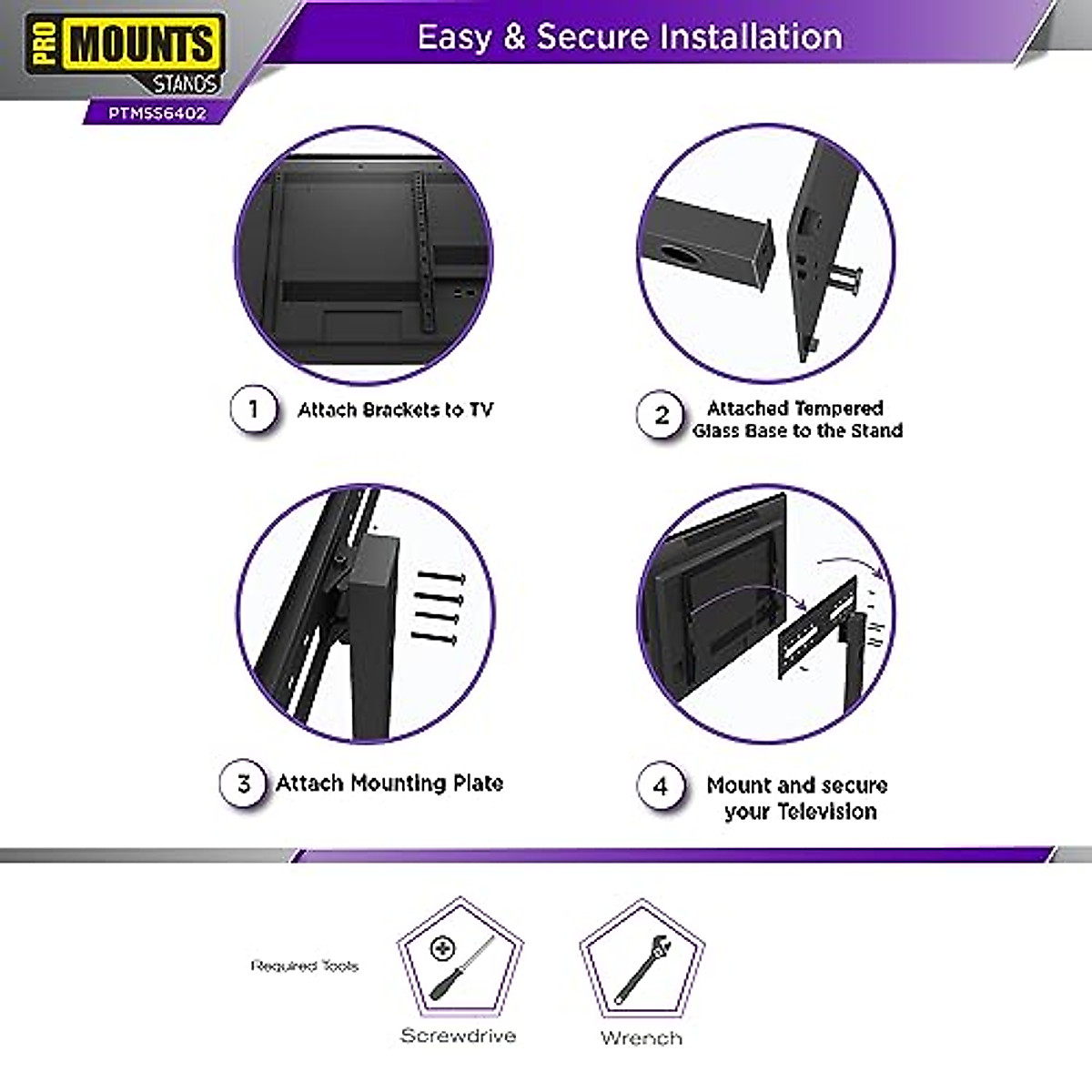 Portrait to Landscape TV Stand for 32" to 75" TVs, Height Adjustable 360° Rotating Monitor Stand with Glass Base, Floor TV Stand Mount with ±30° Swivel Range, Max VESA 600x400 Menu Wall Board