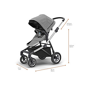 Thule Sleek City Stroller, Grey Melange
