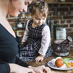 Laevo Mortar and Pestle Set (Large) | Gray Marble | Stone Spice Grinder | 2.1 Cup Capacity | 5.5 inch | Reversible | Molcajete Mexicano | Guacamole, Pesto, Spices | Large Mortar & Pestles | Gift Set