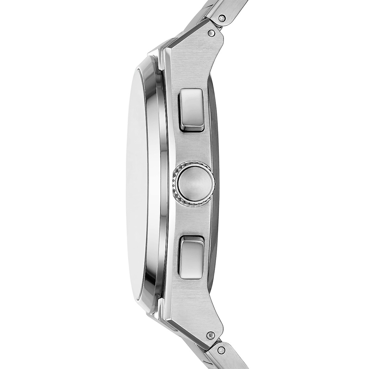 Fossil Men's 42mm Everett Stainless Steel Hybrid HR Smart Watch, Color: Silver (Model: FTW7053)