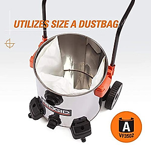 16 Gallon Stainless Steel Wet/Dry Vac With Cart