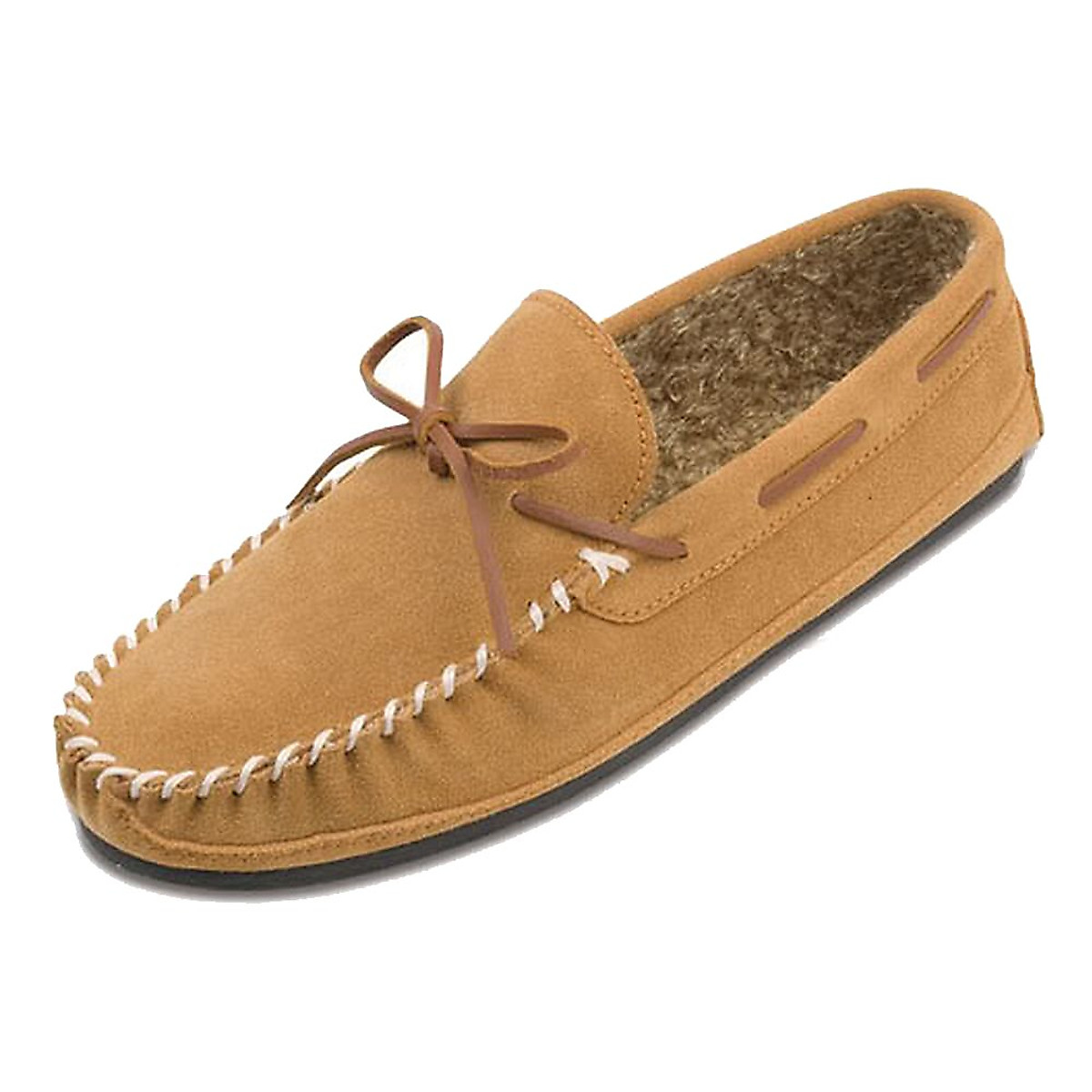 Minnetonka Men's Casey Moccasin Slippers Cinnamon 11 M