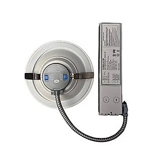 E2 LIGHTING 8 Inch Recessed Lights, LED Recessed Emergency Light, Commercial Downlight, 3 CCT & Wattage Tunable, 12/16/22W, 30/40/50K, Dimmable-2 Pack