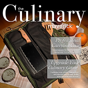 Chef Sac Chef Knife Roll Bag Case with 8-Pack Knife Guards Included