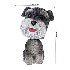 STOBOK Bobble Dog Ornament House Ornaments Ornament for Kids Cake Ornament Dashboard Bobbleheads Bobblehead Doll Toy Shaking Head Dog for Car Shaking Head Dog Adornment Cake Dog Ornament