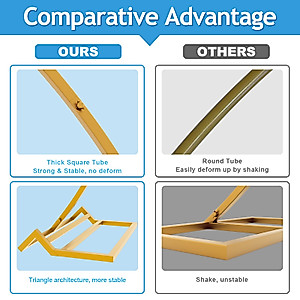 Fomcet 7.2FT Round Backdrop Stand Gold Metal Circle Balloon Wedding Arch Decoration Frame for Anniversary Ceremony Baby Shower Birthday Party Reception Photo Background Candy Tables Backdrop