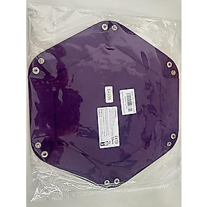 SIQUK Double Sided Dice Tray, Folding Hexagon PU Leather and Velvet Dice Holder for Dungeons and Dragons RPG Dice Gaming D&D and Other Table Games, Dark Violet