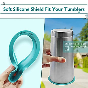10pcs Tumbler Shields for Epoxy Tumbler, Silicone Tumbler Protector Keeps Spray Paint, Epoxy Resin Out of The Inside of Cup, Working on Tumbler Turner to Keep Tumblers Clean