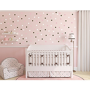 80pieces/ Set 4.8cm Polka dot Wall Sticker -Easy Peal & Stick- Environmental Removable Kids Nursery Room Decor Decal Sticker (White)