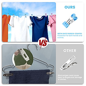 Chip Clips,Clothes Pins,Chip Clips Bag Clips Food Clips 20 Pcs,Towel Clips,Bag Clips for Food,Clothespins 2.17 Inch,Chip Clip,Chip Bag Clip,Metal Clips,Clothes Pins Heavy Duty,Colored Clothespins