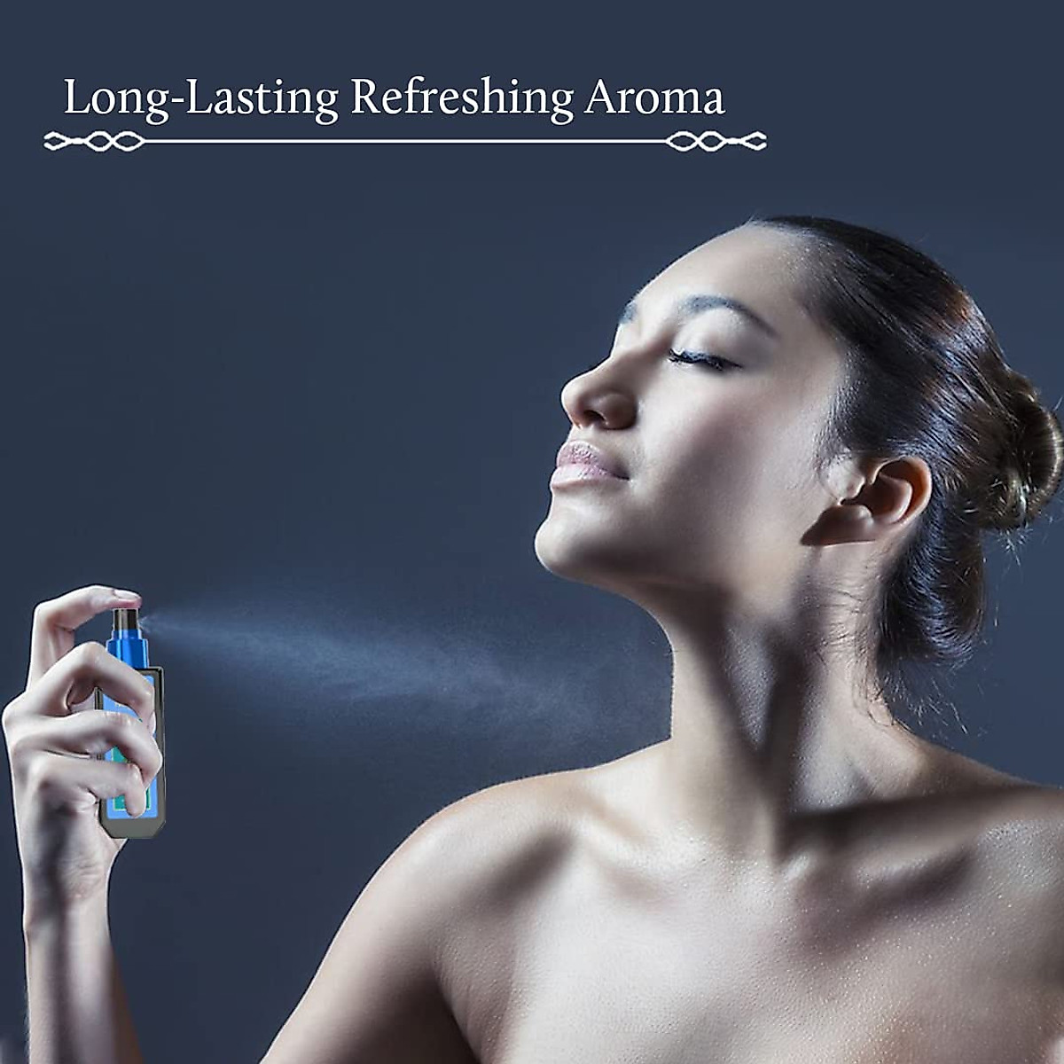 Blue Nectar Uplifting Body Mist with Himalyan Rose and Cardamom for long lasting freshness and aromatic body odor (3.4 Fl oz)