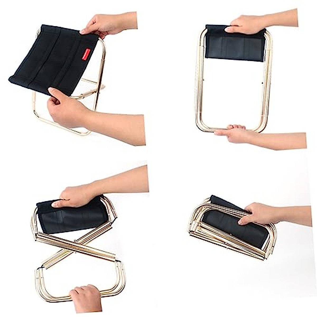 Toddmomy Outdoor Portable Chair Portable Chairs Black Fishing Chair Oxford Cloth Chair Folding Chair Aluminum Alloy Little Outdoor Chair Outdoor Chairs