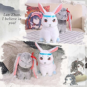 Vercico Bunny Stuffed Animals Anime Plush Toys Easter Rabbit Stuffed Animal Decoration for Anime Fans Gifts 2pcs