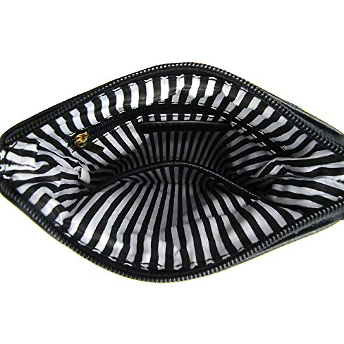 Solene Women's Faux Leather Organizer Multi Zipper Pockets Handbag With Detachable Wristlet Crossbody Bag-WU002(Royal Blue)