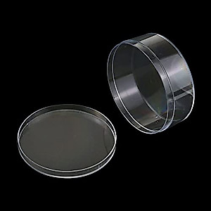 Tighall 10PCS Clear Acrylic Plastic Round Cube Organizer Acrylic Boxes for Display Clear Circle Box with Lid Containers for Candy,Beads