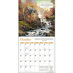 Thomas Kinkade Lightposts for Living 2023 Wall Calendar