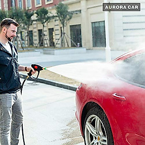 AURORA CAR Pressure Washer Gun with Extension Wand for Hot and Cold Water, 40 Inch, 4000 PSI Power Washer Gun with M22 Fitting, 5 Nozzle Tips