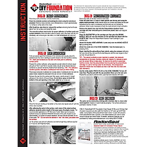 RadonSeal Concrete Foundation Crack Repair Kit (10 ft) - The Homeowner's Solution to Fixing Basement Wall Cracks Like The Pros!