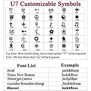 U7 Custom Photo Necklace Men Women Personalized Jewelry Customized Any Picture Pendant Stainless Steel Chain 18-30 Inch, Mothers Day Lover Gift Ice Out Platinum Image Necklaces