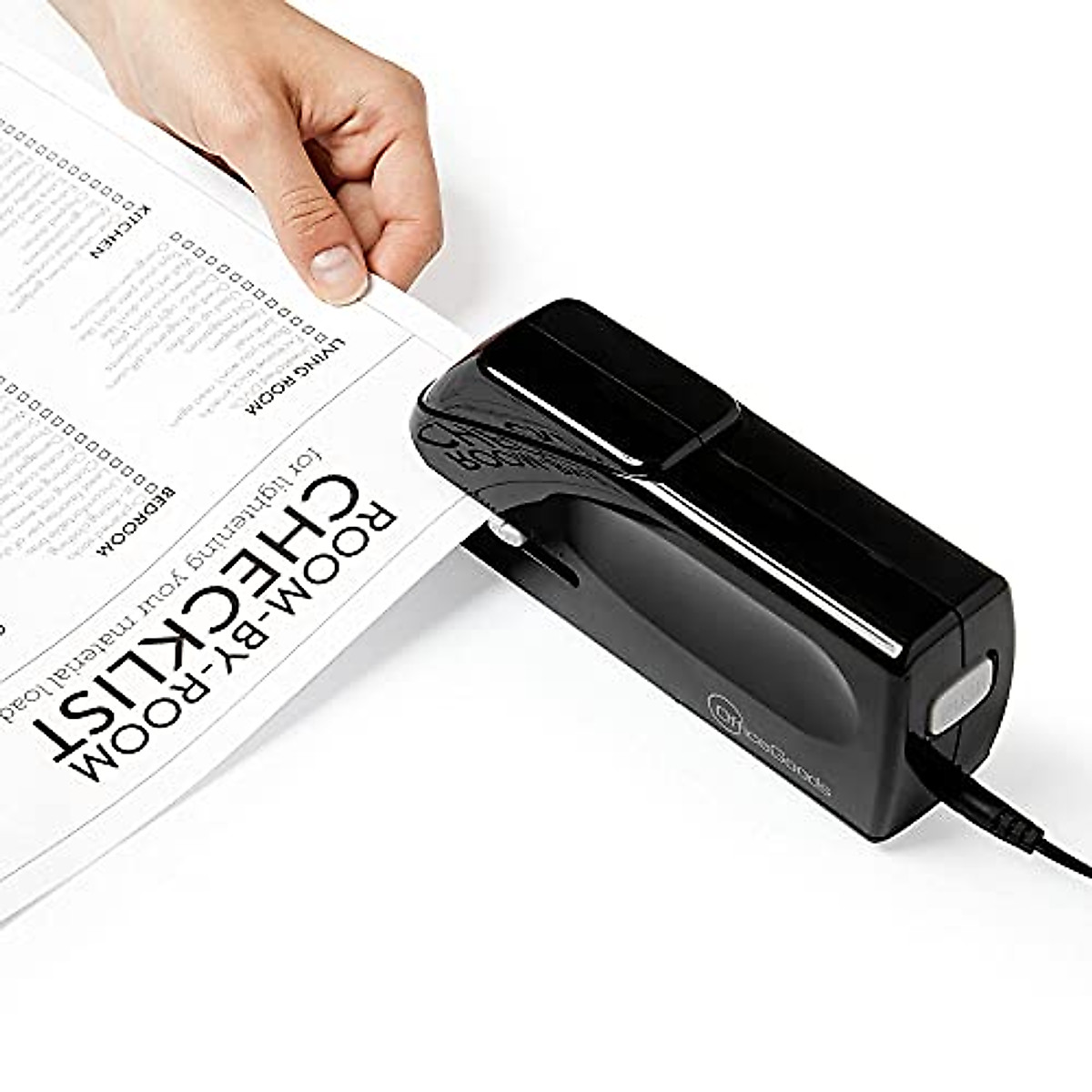 OfficeGoods Liberty Pro Electric Stapler - Heavy Duty Staples Up to 25 Papers - Easy to Load Standard Staples - Battery Operated - Perfect for Home and Office - Portable, Compact, Jam-Free