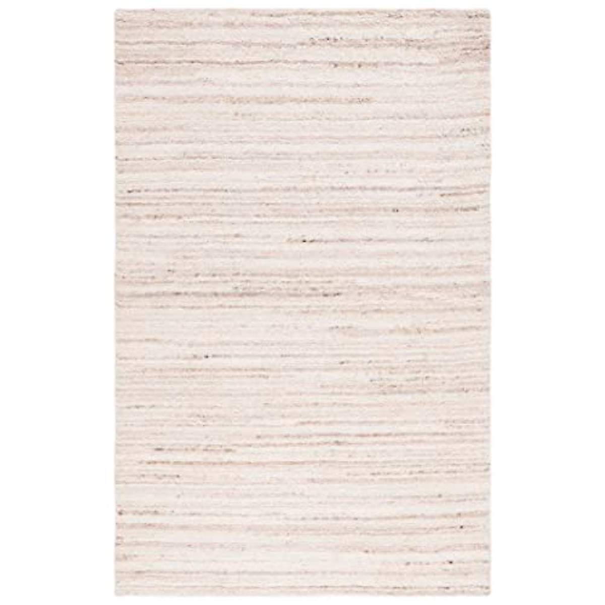 Safavieh Casablanca Collection 3' x 5' Beige/Ivory CSB792B Handmade Solid Wool 0.8-inch Thick Area Rug