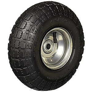 EZ Travel Collection, Heavy Duty Air Tire Replacement Wheel, Extra Wide Tires for Wagon, Dolly, Hand Truck, and Cart